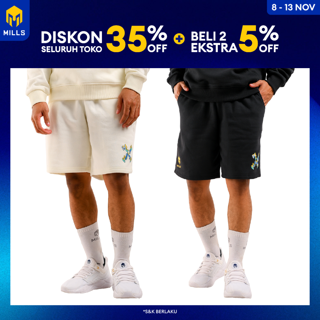 Mills Cross Short Pants 2.0 34003 | Shopee Thailand