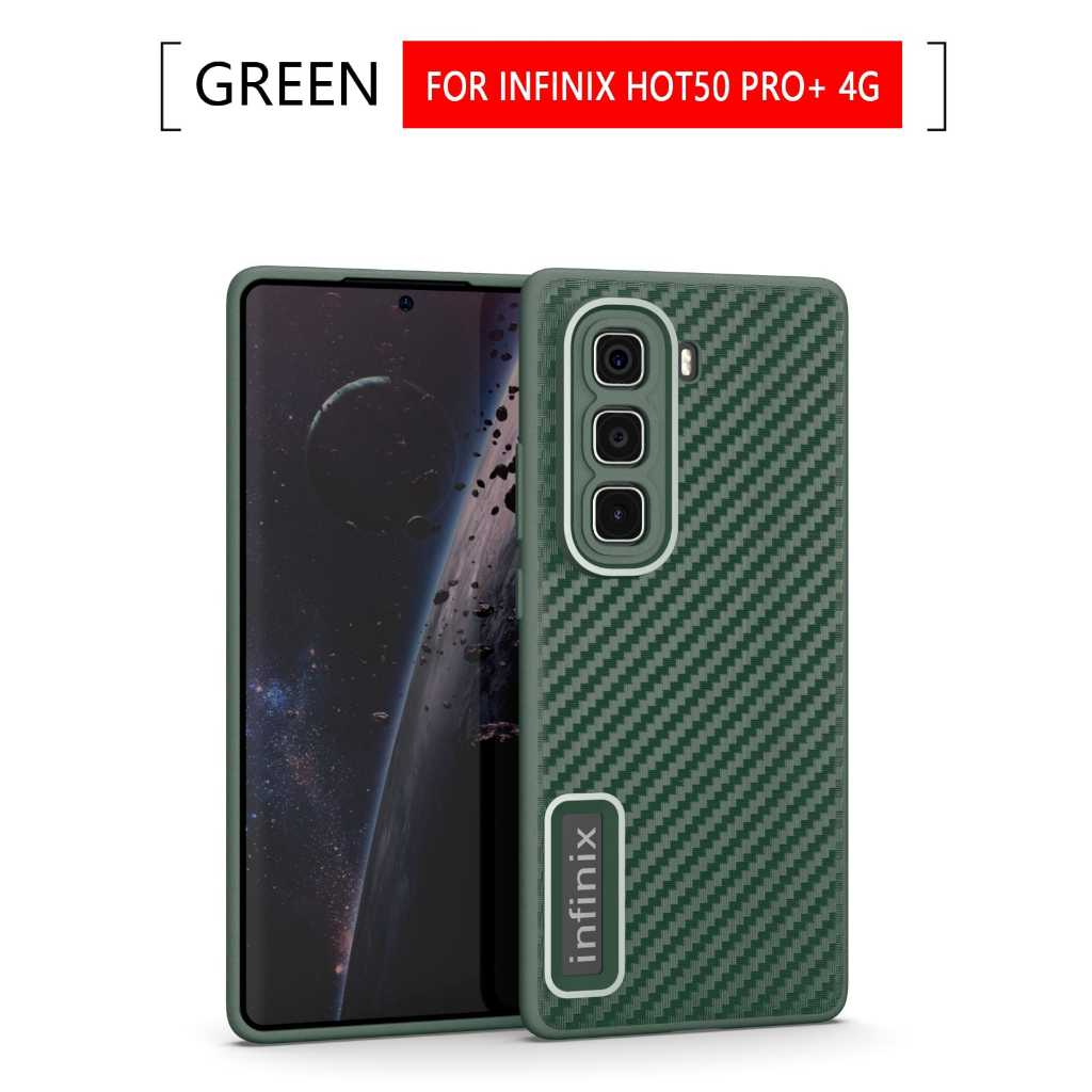 Idea CASE - INFINIX HOT 50 PRO + PLUS SOFT CASE SILICONE CARBON CASING ...