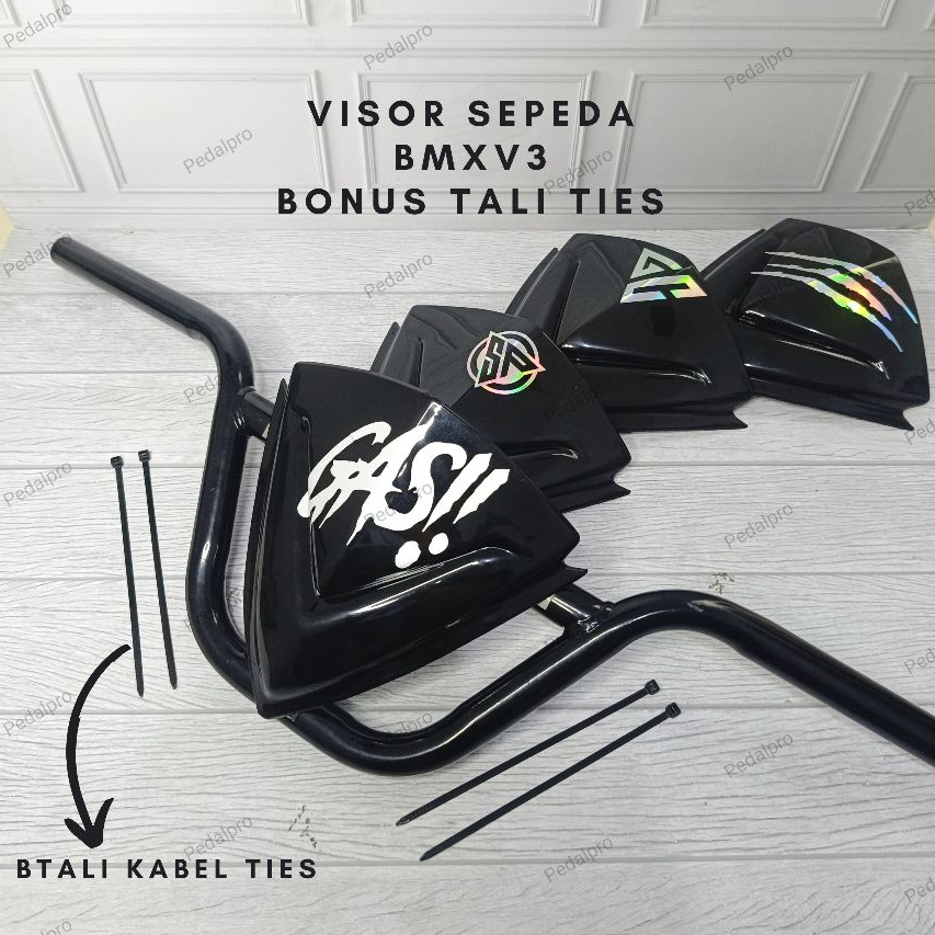 BIKE VISOR MOTIF SERIES V3 DELUXE VARIATION + สติ๊กเกอร์อุปกรณ์เสริม ...