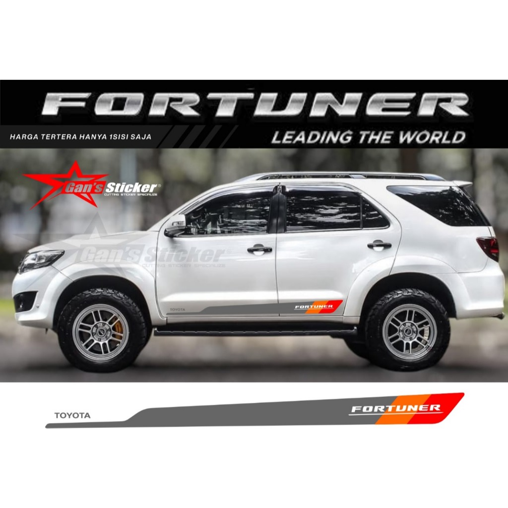 สติ๊กเกอร์ toyota Fortune Access สีเทา สติ๊กเกอร์ toyota fortuner trd ...