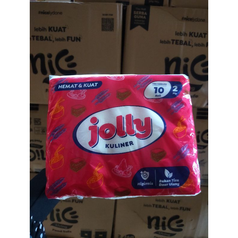 Jolly Coreless Tissue ROLL Jolly Culinary / กระดาษชําระม้วน 10 ม้วน ...