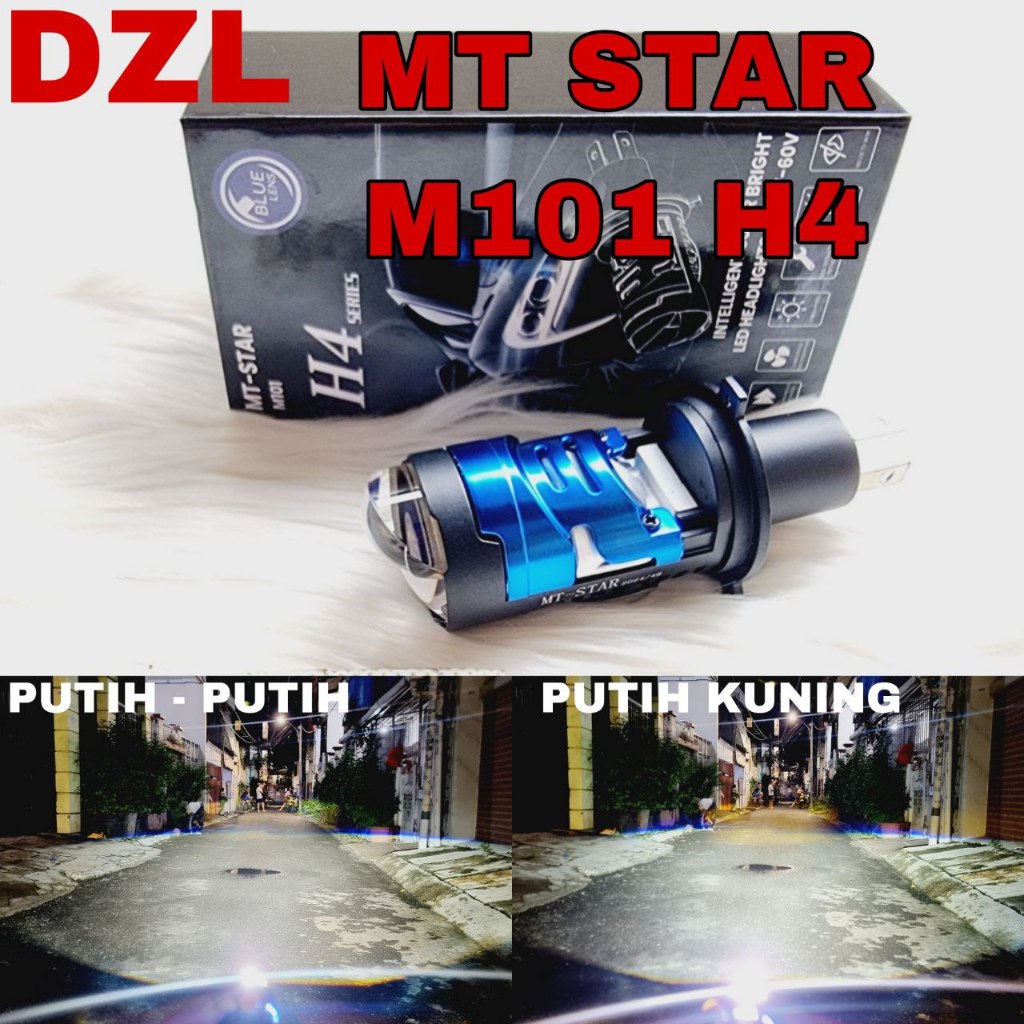 Mt star led ไฟหน้าหลัก m101 h4 โปรเจคเตอร์โปรเจคเตอร์โปรเจคเตอร์ billed mini เลนส์สีฟ้า 12 โวลต์ ...