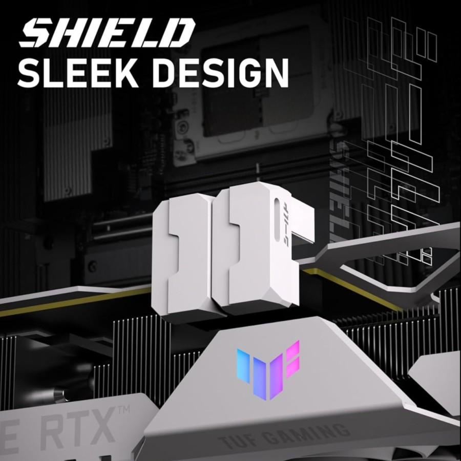 Ezdiy-fab SHIELD การ์ดกราฟิกสีขาว GPU VGA PCIE 8 PIN 180 DEGREE ...