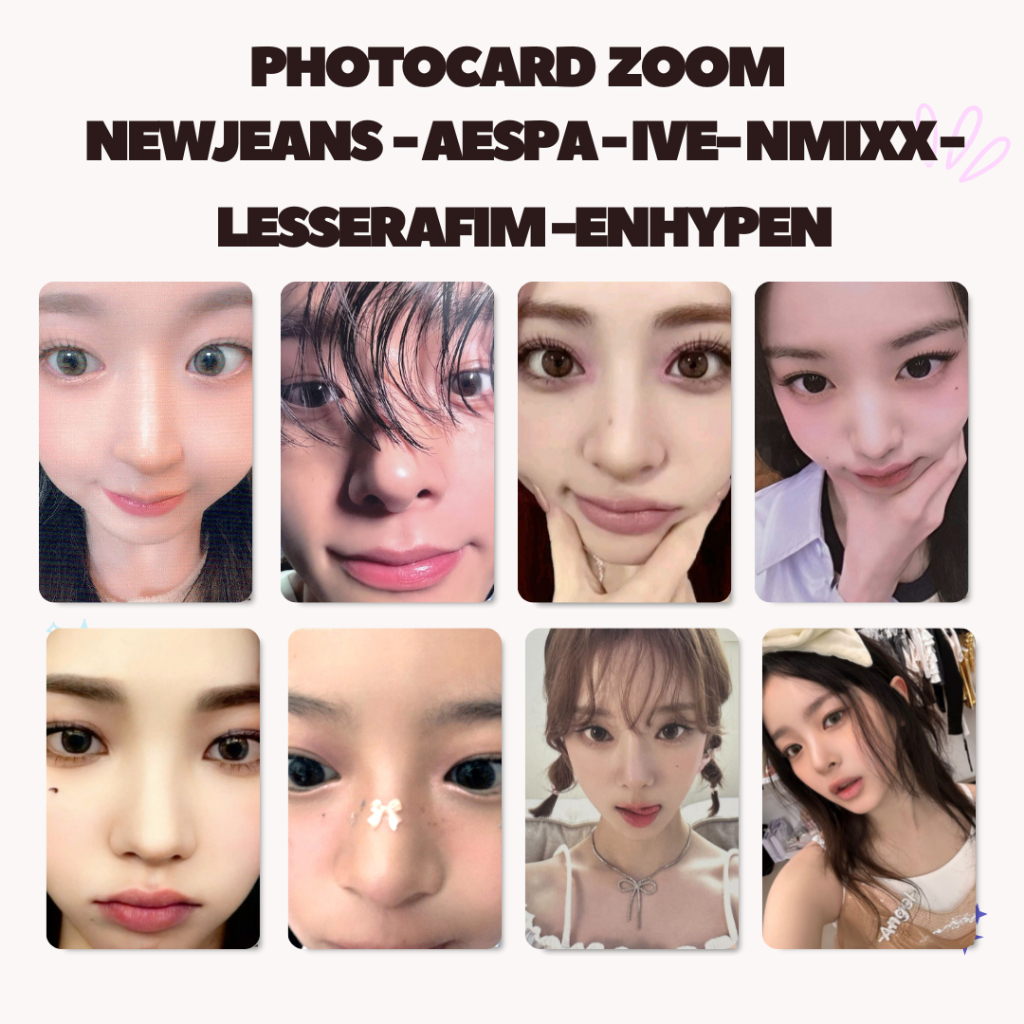 Photocard ซูม Hanni ไข่ Winmel Enhypen IVE Nmixx Karina aespa ซูม Hanni ...