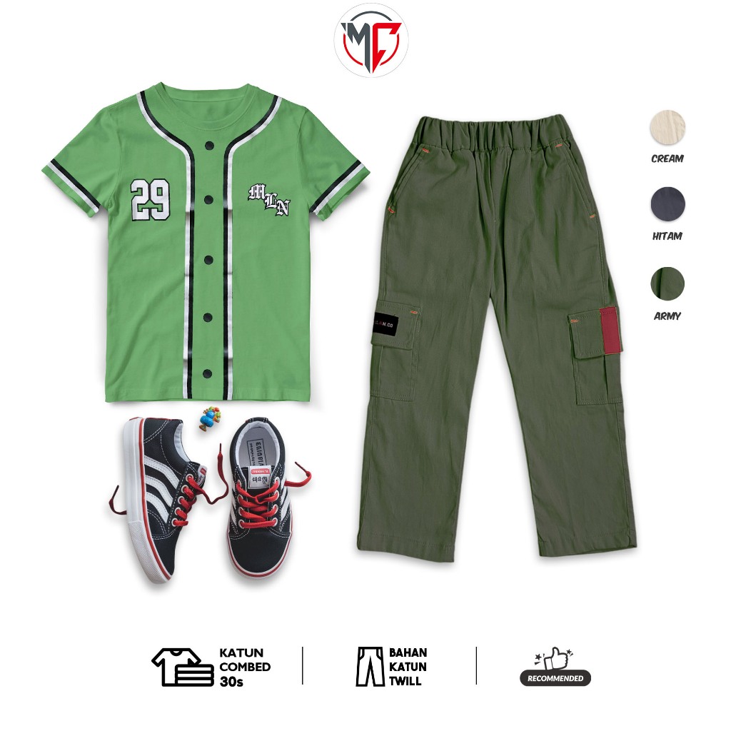 Maximo.co Childrens Distro Clothes Set 29 Green and Long Chino Cargo ...