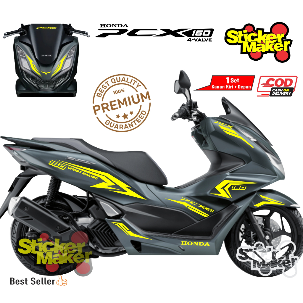ใหม่ สติ๊กเกอร์ pcx 160 (สติ๊กเกอร์ตัดpcx)/new pcx 160 variation striping~ล่าสุด HONDA pcx 160 ...