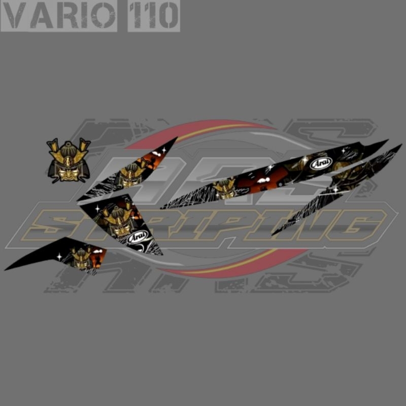 Striping STICKER VARIO 110 /VARIO 110 FI โปร่งใส ARAI MOTIF CUSTOM ...