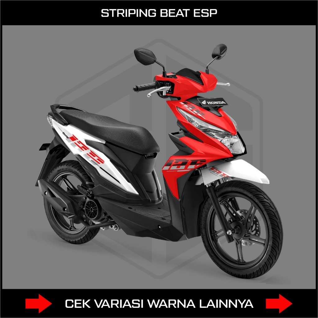สติ๊กเกอร์ HONDA BEAT ESP STRIPING (2016 2019) VIETNAM Edition/HONDA ...