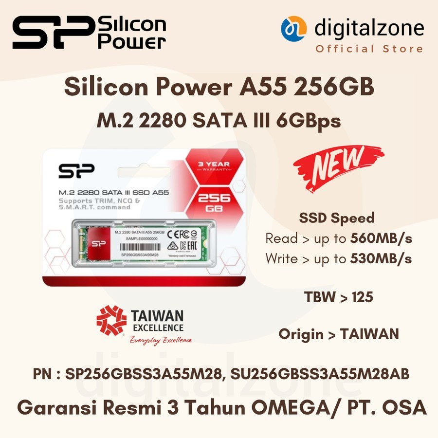 Ssd M2 SATA 256GB SSD M.2 SATA 256GB SILICON POWER A55 256GB M2 SATA ...