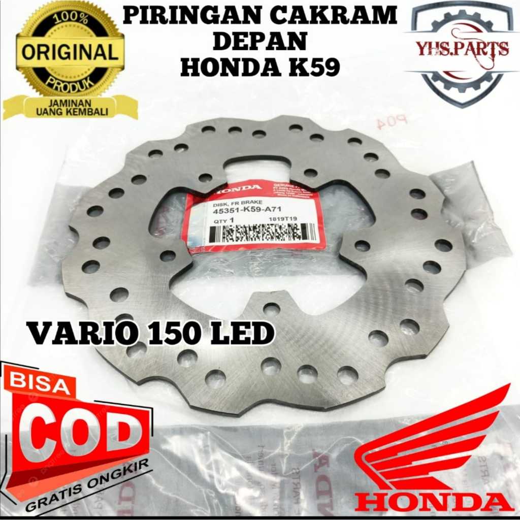 แผ่นกดหน้าต้นฉบับต้นฉบับ HONDA AHM K59 VARIO 150 LED | Shopee Thailand