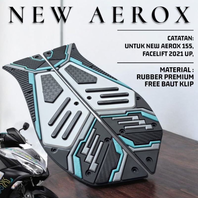Motopad27 ใหม่ aerox 155 พรมมอเตอร์ไซค์ Yamaha aerox พักเท้า aerox 155 ...