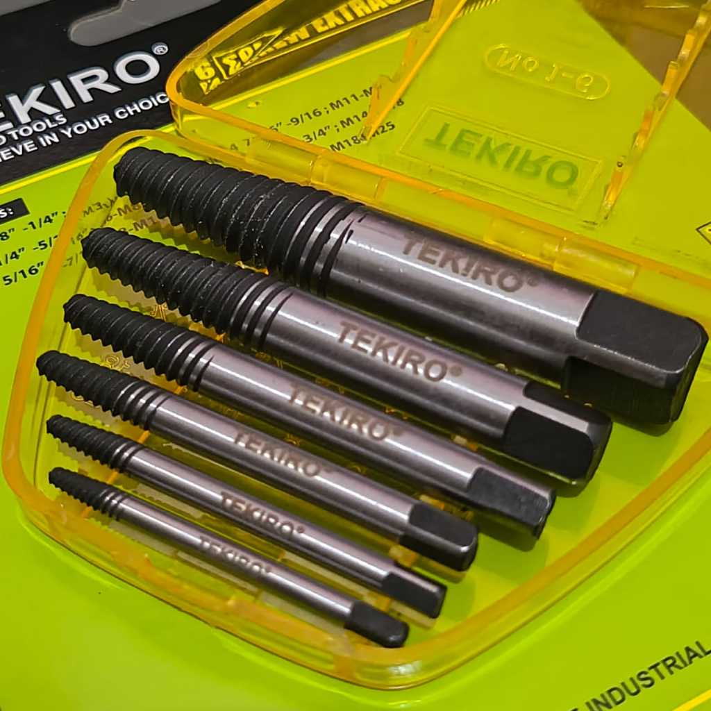 Tekiro Back Tap Set 6 ชิ้น Tekiro Screw Extractor ชุด 6 ชิ้น Ready ...