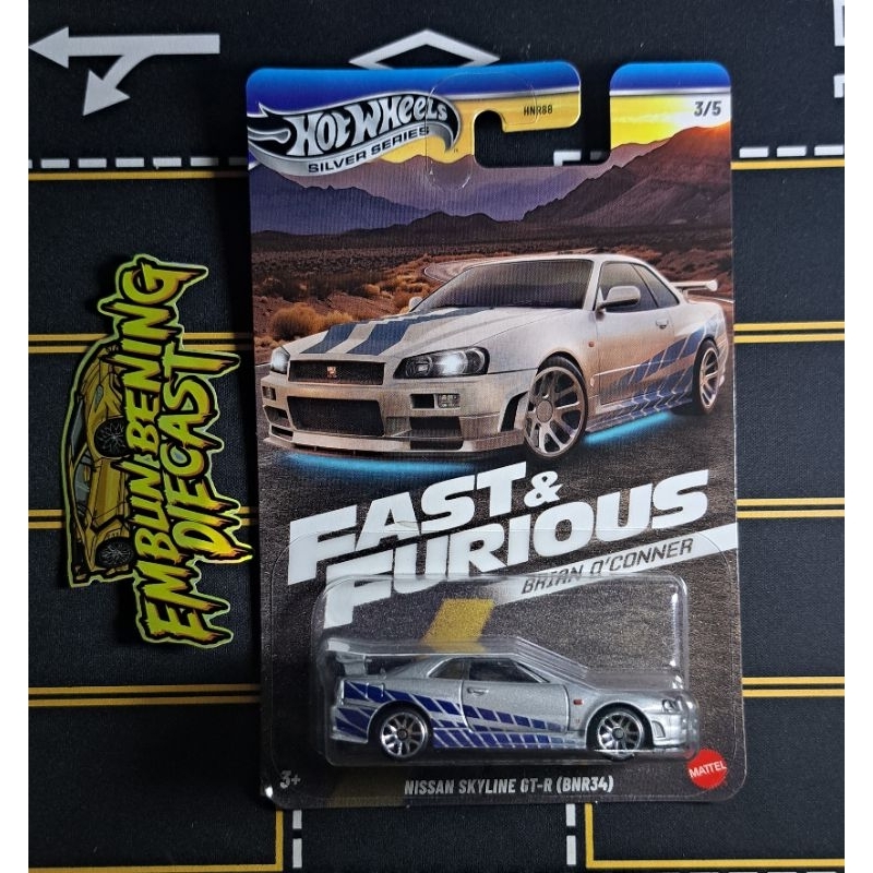 ล้อร้อน NISSAN SKYLINE GT-R (BNR34) FnF Brian OConner | Shopee Thailand