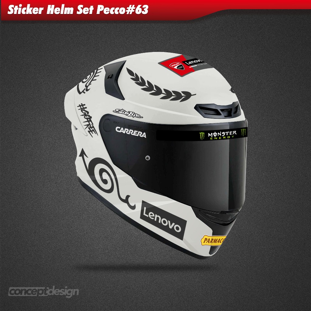 ชุดสติ๊กเกอร์หมวกกันน็อค Pecco 63 | Shopee Thailand