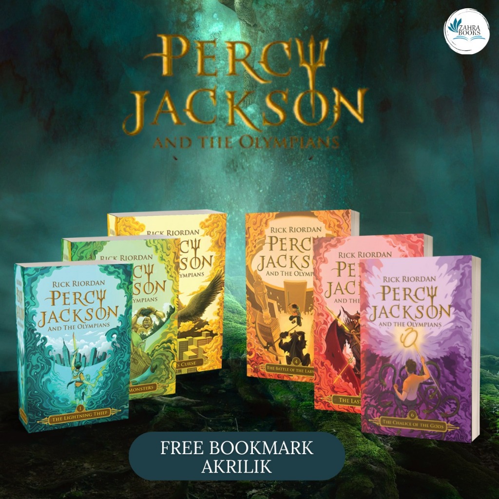 (ฟรี ACRYLIC BOOKMARK) NOVEL PERCY JACKSON: 1 THE LIGHTNING THIEF, 2 ...