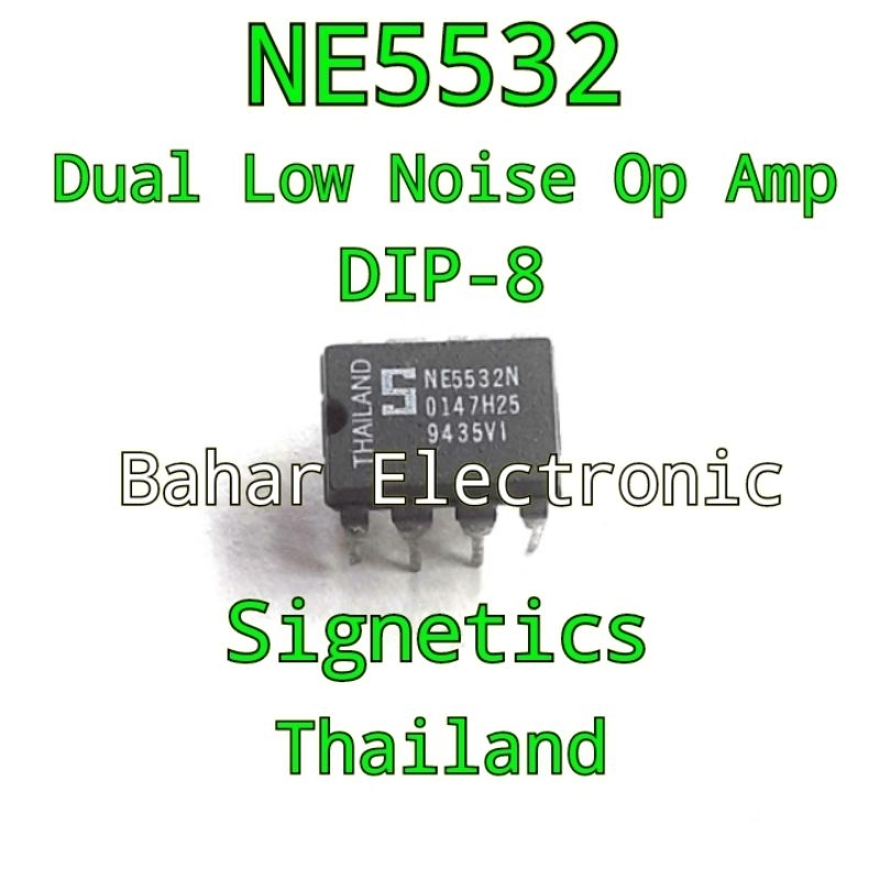 Ic NE5532 DIP-8 Signetics Thailand (ขาสั้น) | Shopee Thailand