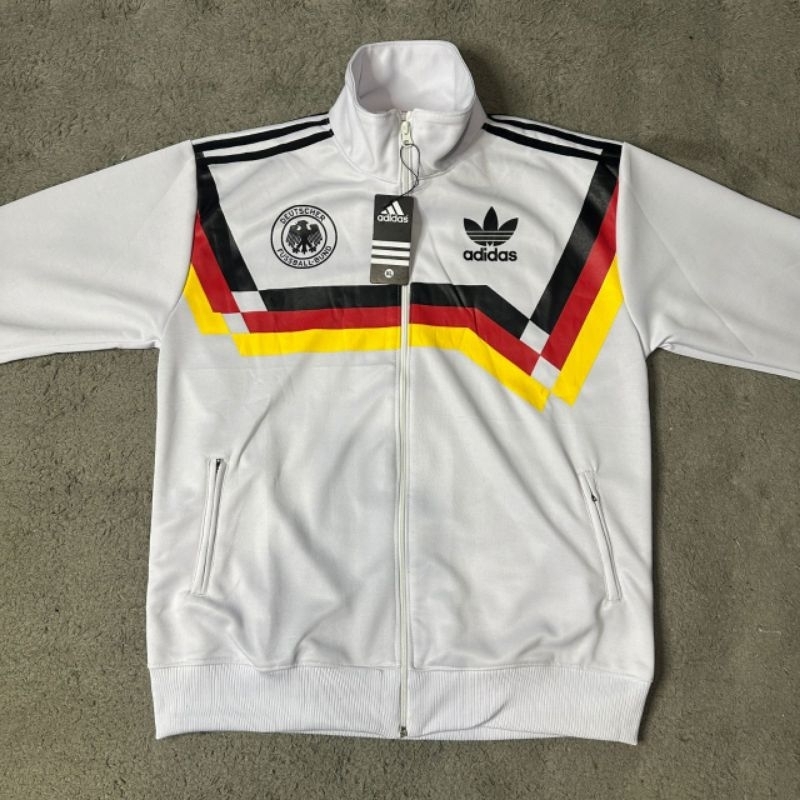 เสื้อแจ็คเก็ต Adidas TRACKTOP GERMANY UNISEX TRACKTOP JACKET | Shopee ...