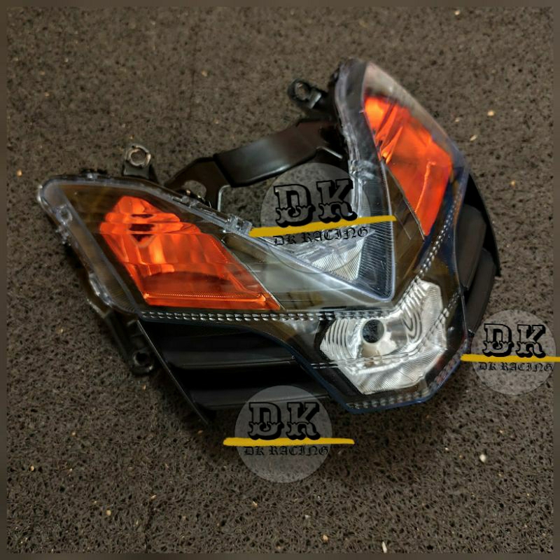 Hitam MIO GT ไฟเลี้ยว REFLECTTOR CUSTOM BLACK SMOKE ORN MIO GT FRONT ...