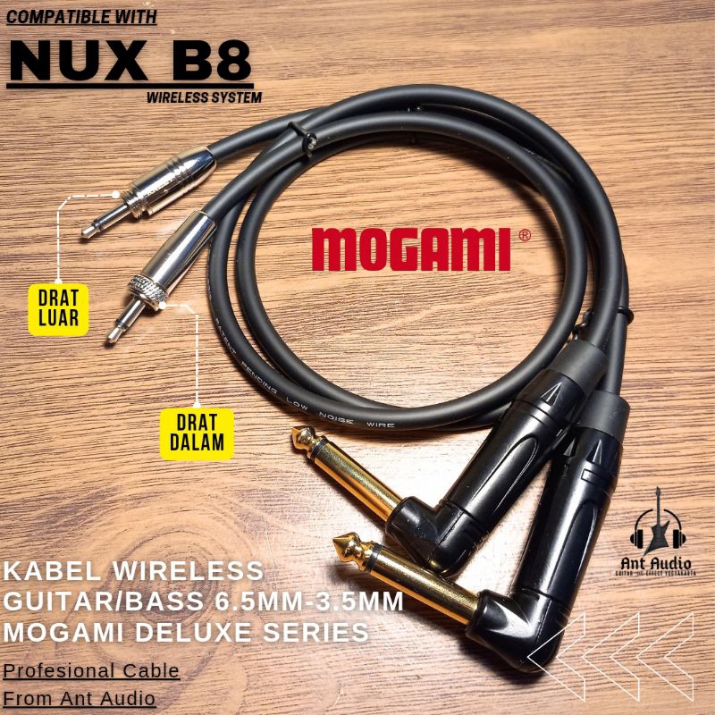 NUX B8 กีตาร์/เบสไร้สาย 6.5 มม.-3.5 มม.พร้อมสกรูล็อค MOGAMI JAPAN ...