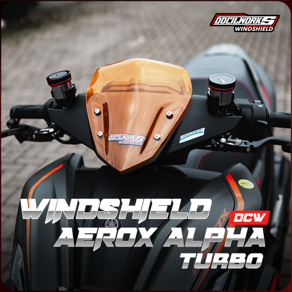 Docilworks - Aerox Alpha Turbo Clear Standard Windshield Visor | Shopee ...