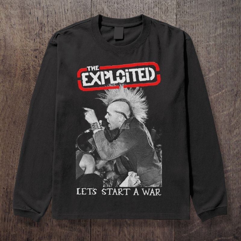 PUNK THE EXPLOITED BAND เสื้อยืด LONG SLEEVES | Shopee Thailand