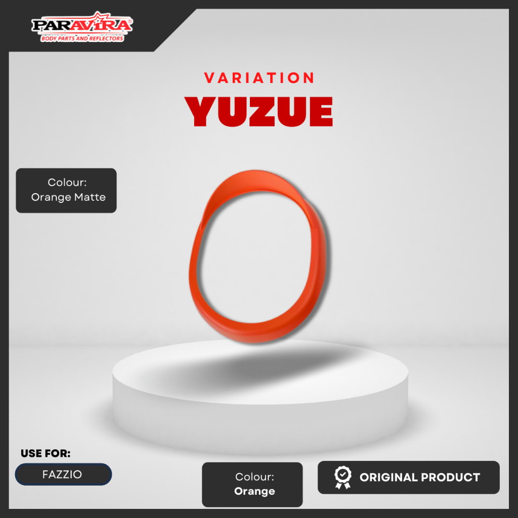 ฝาครอบไฟหน้า Fazzio Orange Matte Yuzu คุณภาพส่งออก | Shopee Thailand