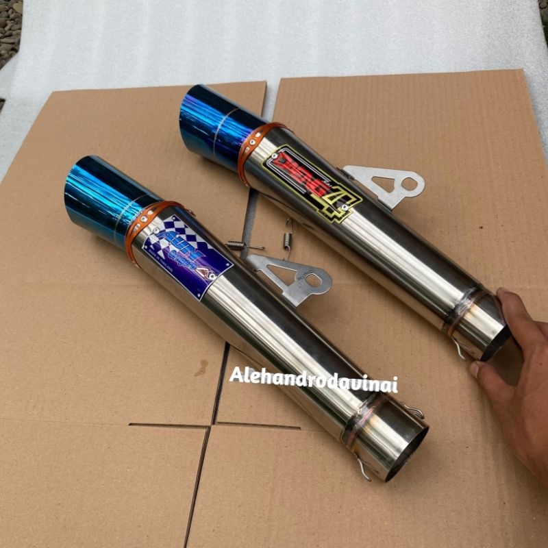 Aun ท่อไอเสีย และ Daeng sai4 All Type ข้องอใหญ่ 51mm Tmx skygo Rusi tc ...