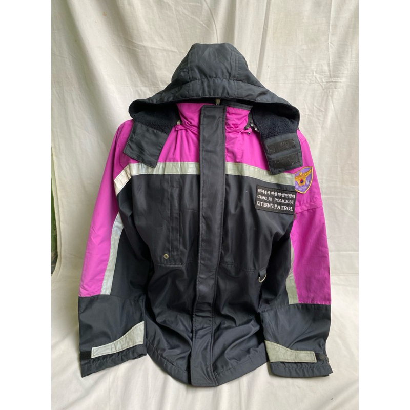Police Citizen Patrol Gwangju Korea Parachute Parka Jacket Like New (4 ...