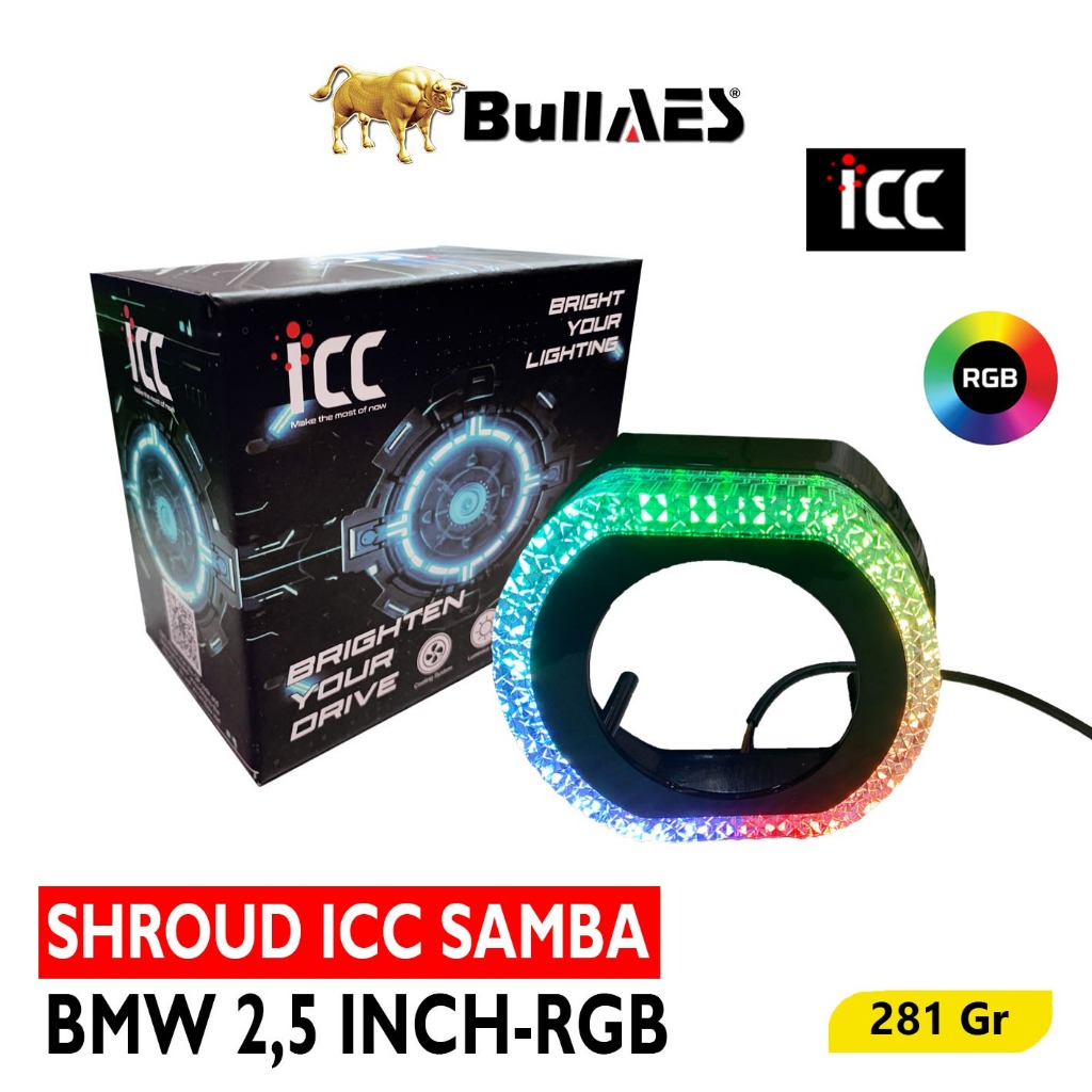 Shroud BMW 2.5 นิ้ว Samba RGB Crystal 5D ICC ยี่ห้อ | Shopee Thailand