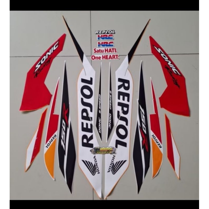 Honda Sonic Repsol 150 r 2015 2016 striping คุณภาพดีที่สุด | Shopee ...