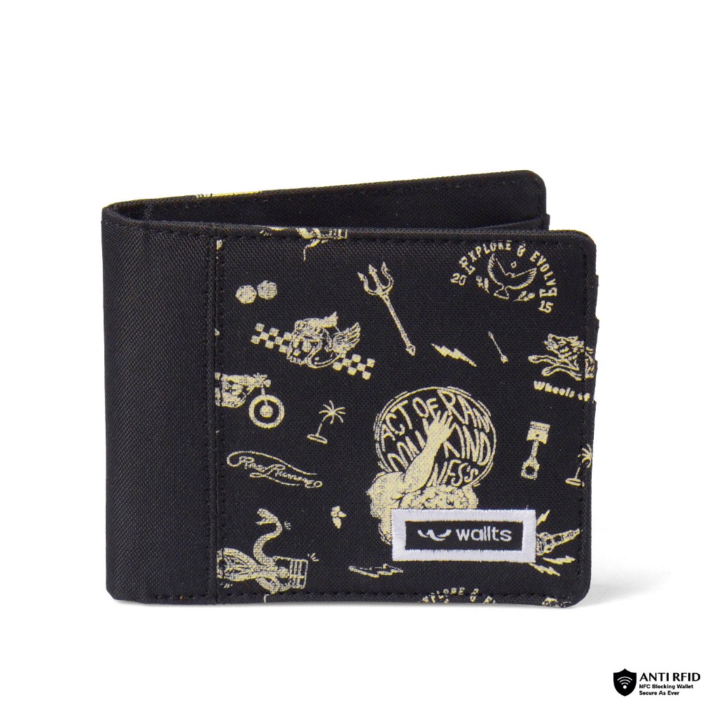 Wallts Keio Cruiser - กระเป๋าสตางค์ผ้าใบสองพับกันน้ําสําหรับผู้ชาย | Shopee Thailand