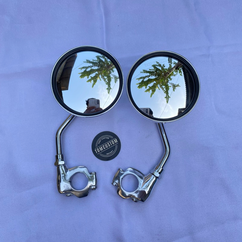 Custom Chopper Bober British Japstyle View Mirror Mount | Shopee Thailand