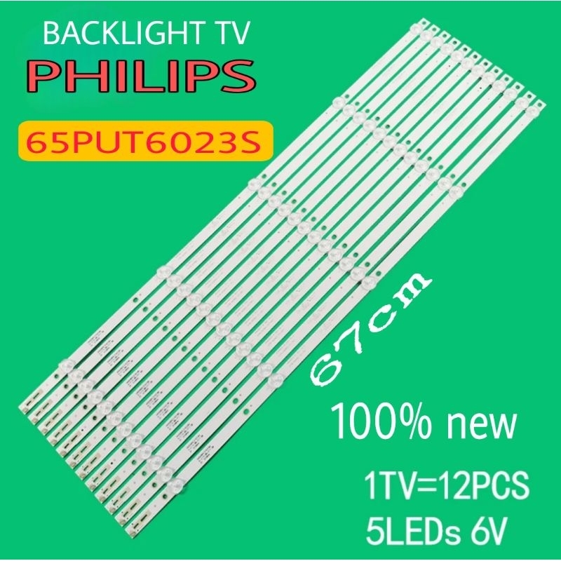 Philips BL TV BACKLIGHT ไฟ LED 65PUT6023S 5LED | Shopee Thailand