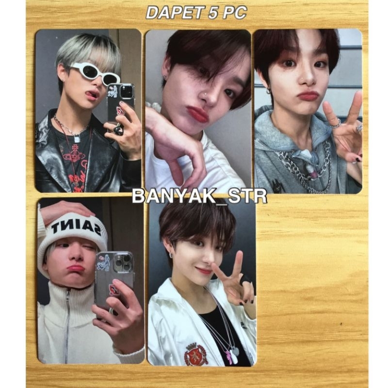 5 PHOTOCARD PARK JIHOON TREASURE SELCA UNOFFICIAL / 5 PC JIHOON ...