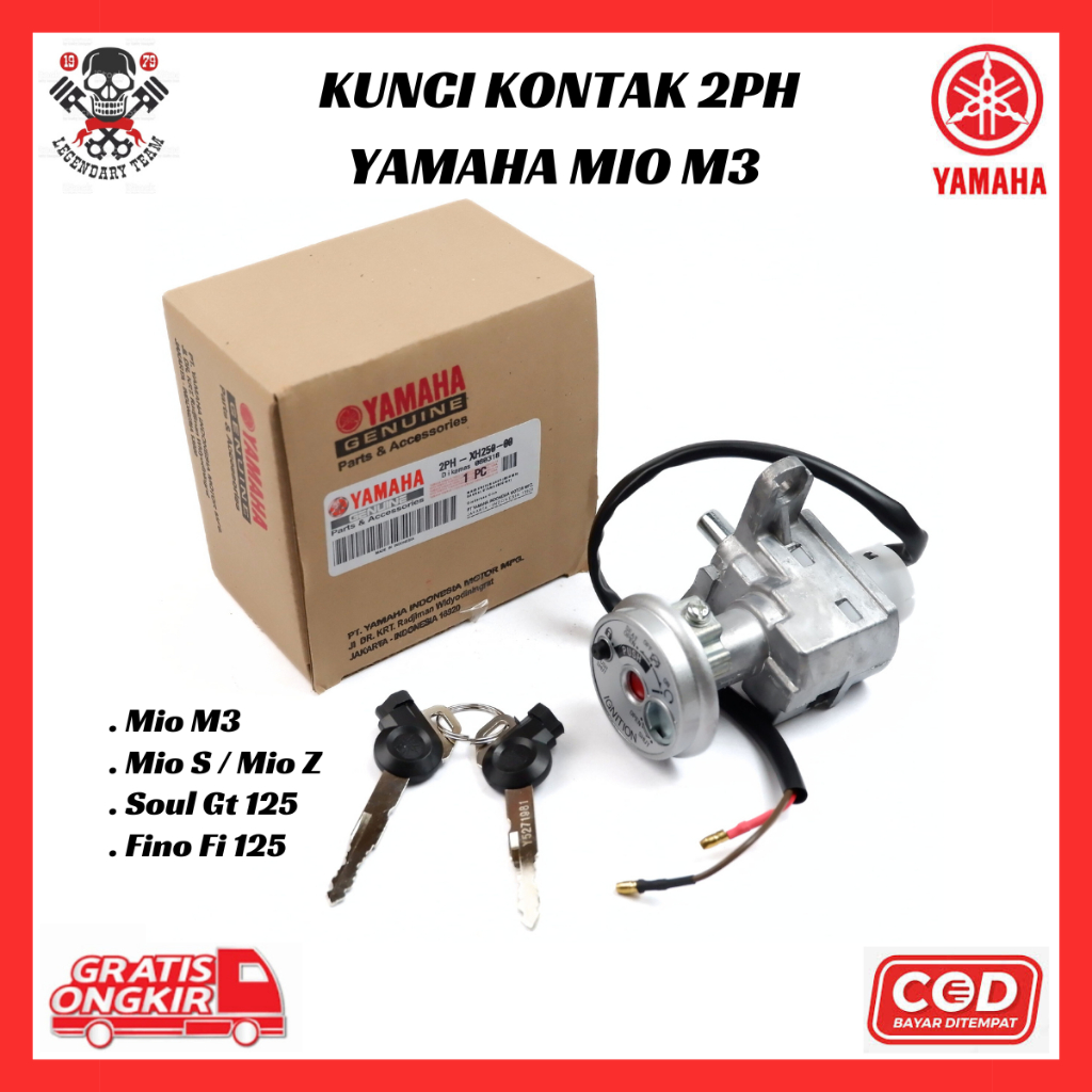 กุญแจจุดระเบิด Assy 2PH Yamaha Mio M3 - Fino Fi 125 - Soul Gt 125 - Mio ...