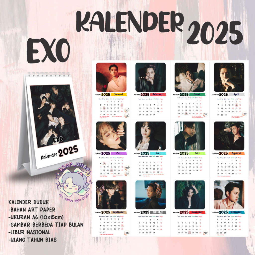 2025 EXO SITTING CALENDAR | Shopee Thailand