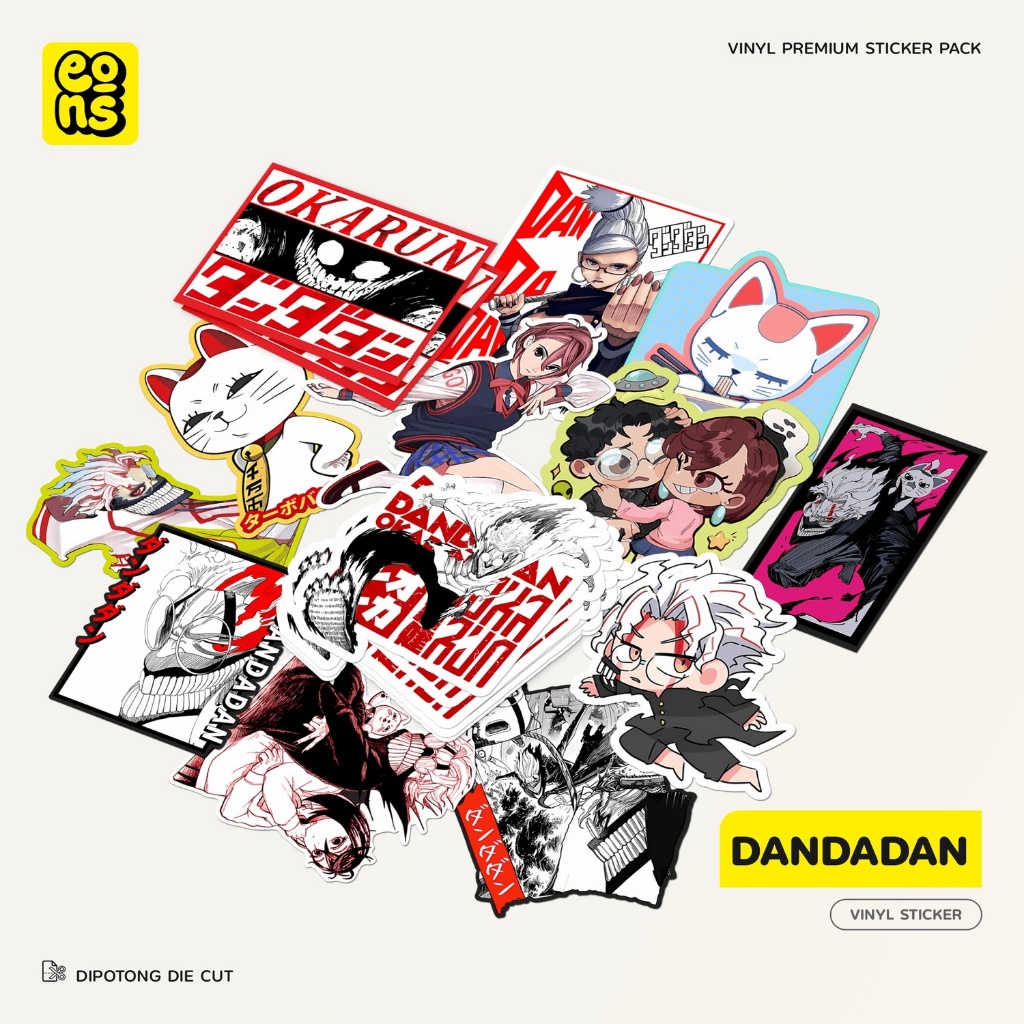 สติ๊กเกอร์ Anime Dandadan กันน้ํา Doff วัสดุไวนิล - สติ๊กเกอร์แล็ปท็อป ...