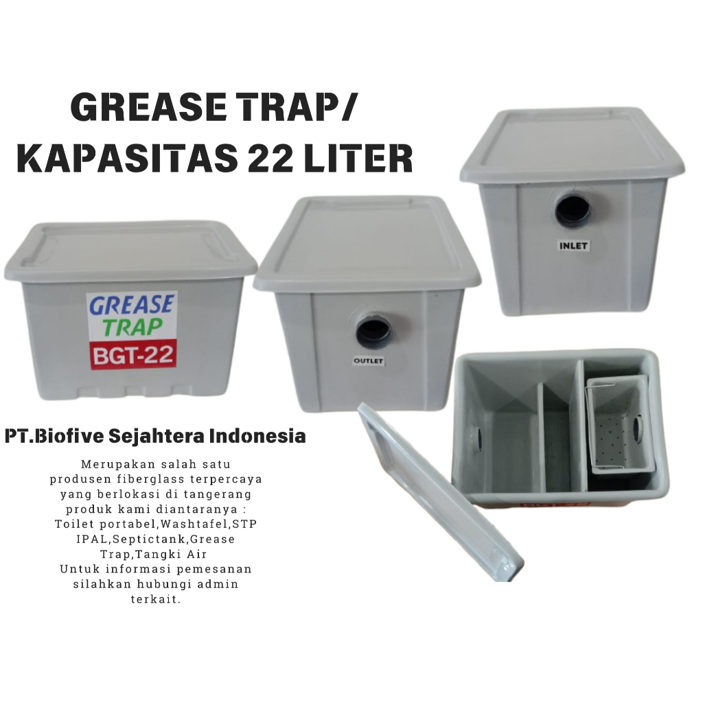 ขาย GREASE TRAP WASHTAFEL FAT TRAP ความจุ 22 ลิตร ราคา | Shopee Thailand