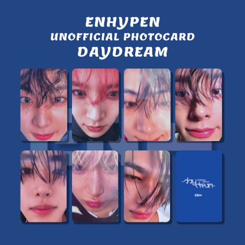 [kstuffind] ENHYPEN DAYDREAM PHOTCARD UNOFFICIAL ENHYPEN ZOOM THICK PVC ...