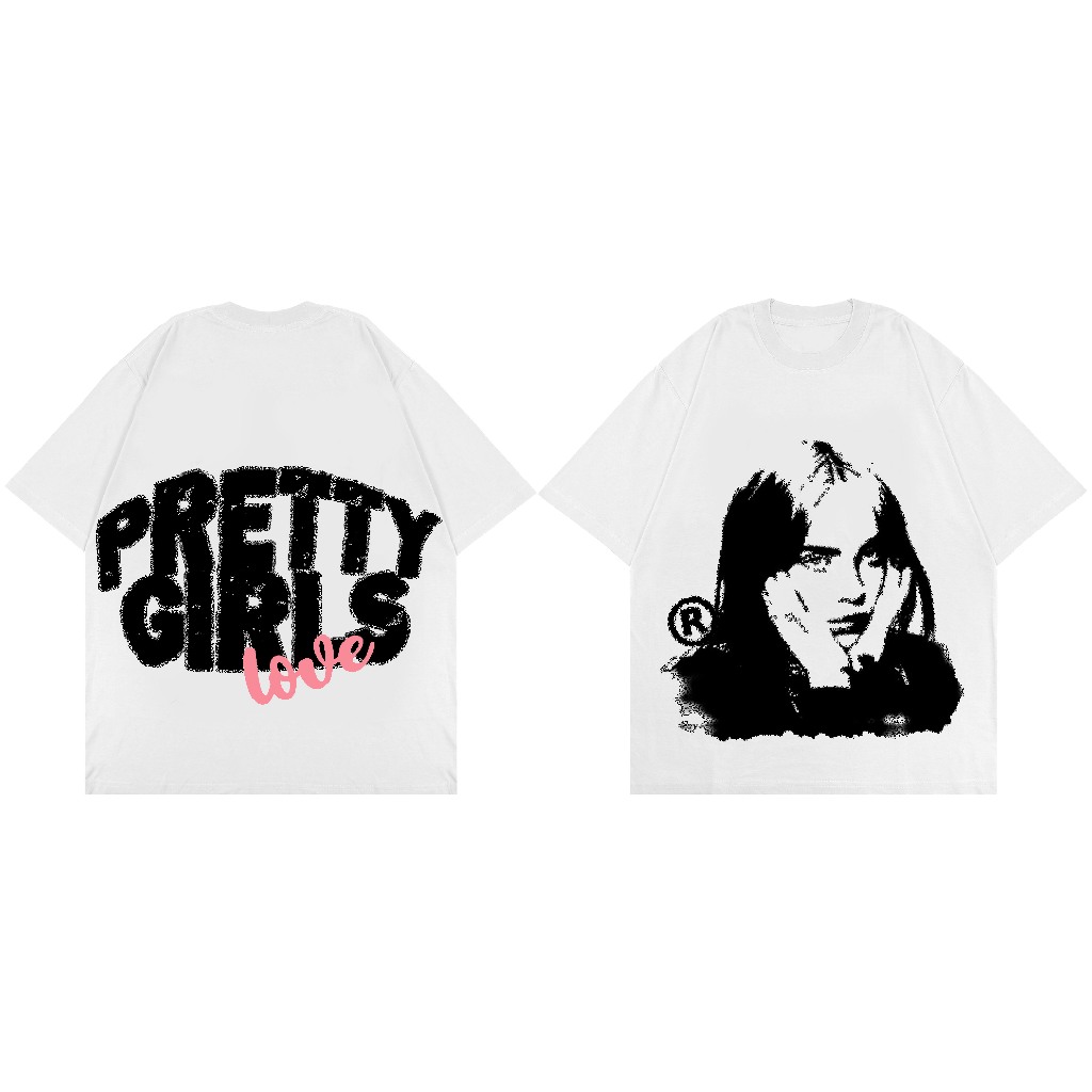 Yupzz.id เสื้อยืดโอเวอร์ไซส์ Prety Girls Combed 24S เสื้อยืด | Shopee ...