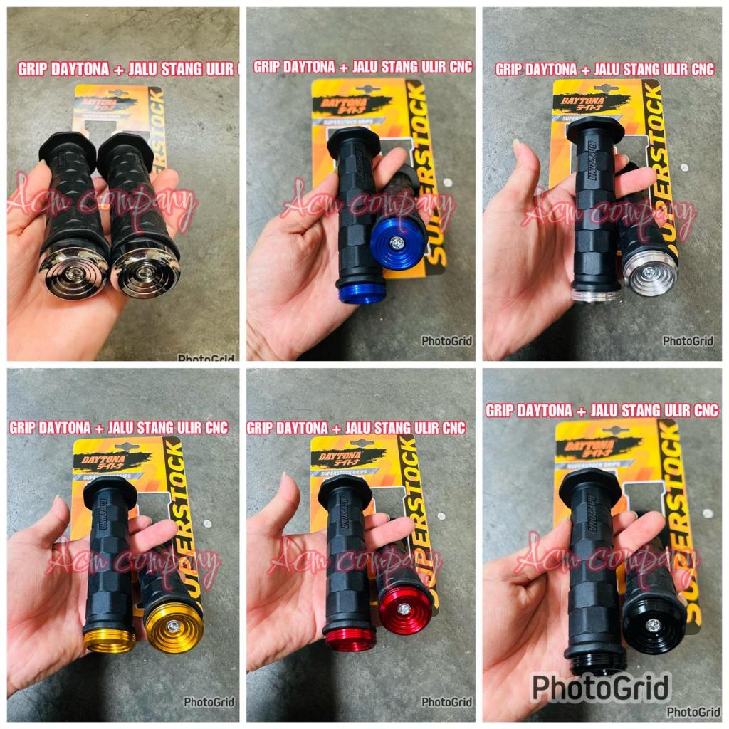 แพ็คเกจ DAYTONA ดั้งเดิม HANDGRIP OCTAGON PLUS UNIVERSAL MOTORCYCLE CNC ...