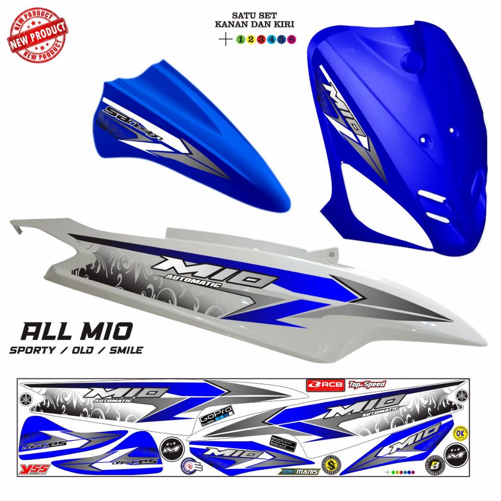Mio OLD SPORTY MOTORCYCLE STRIPING / MIO OLD STICKERS / MIO SMILE ...