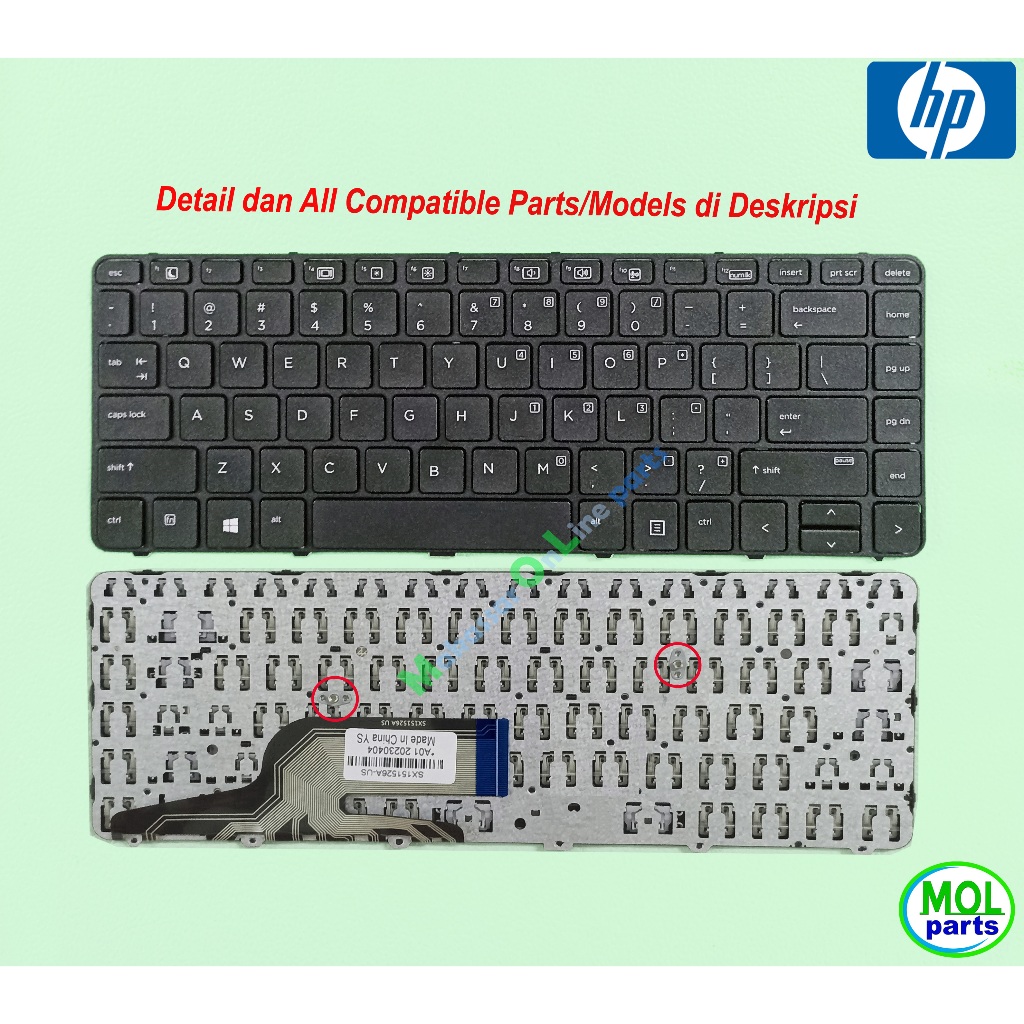 คีย์บอร์ด HP Probook 430 G3 430 G4 440 G3 440 G4 445 G3 446 G3 640 G2 6 | Shopee Thailand