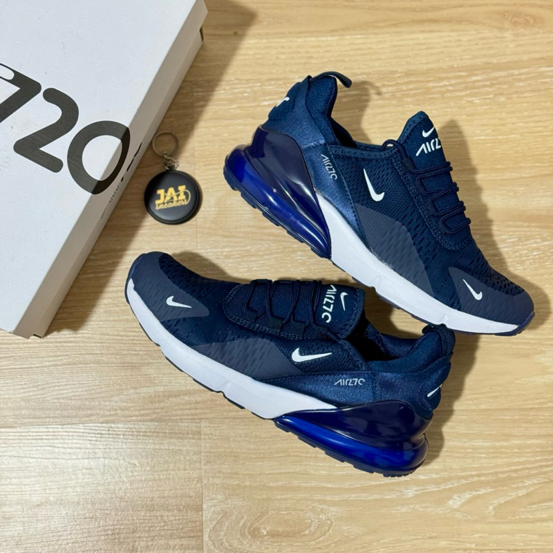 รองเท้าผ้าใบ NIKE AIR MAX 270 NAVY MENS SLIPON ใหม่ล่าสุด | Shopee Thailand