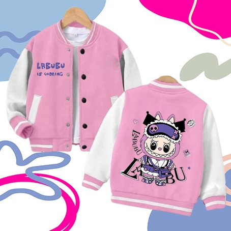 Labubu Boys Girls Varsity Baseball Jacket อายุ 2-12 ปี | Shopee Thailand