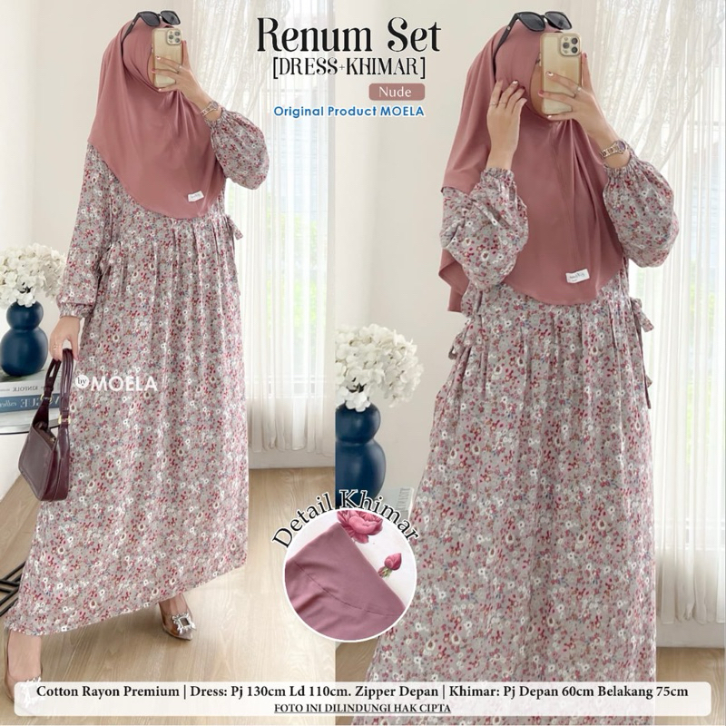 Moela HIJAB - AIWA RENUM SET KHIMAR | Shopee Thailand