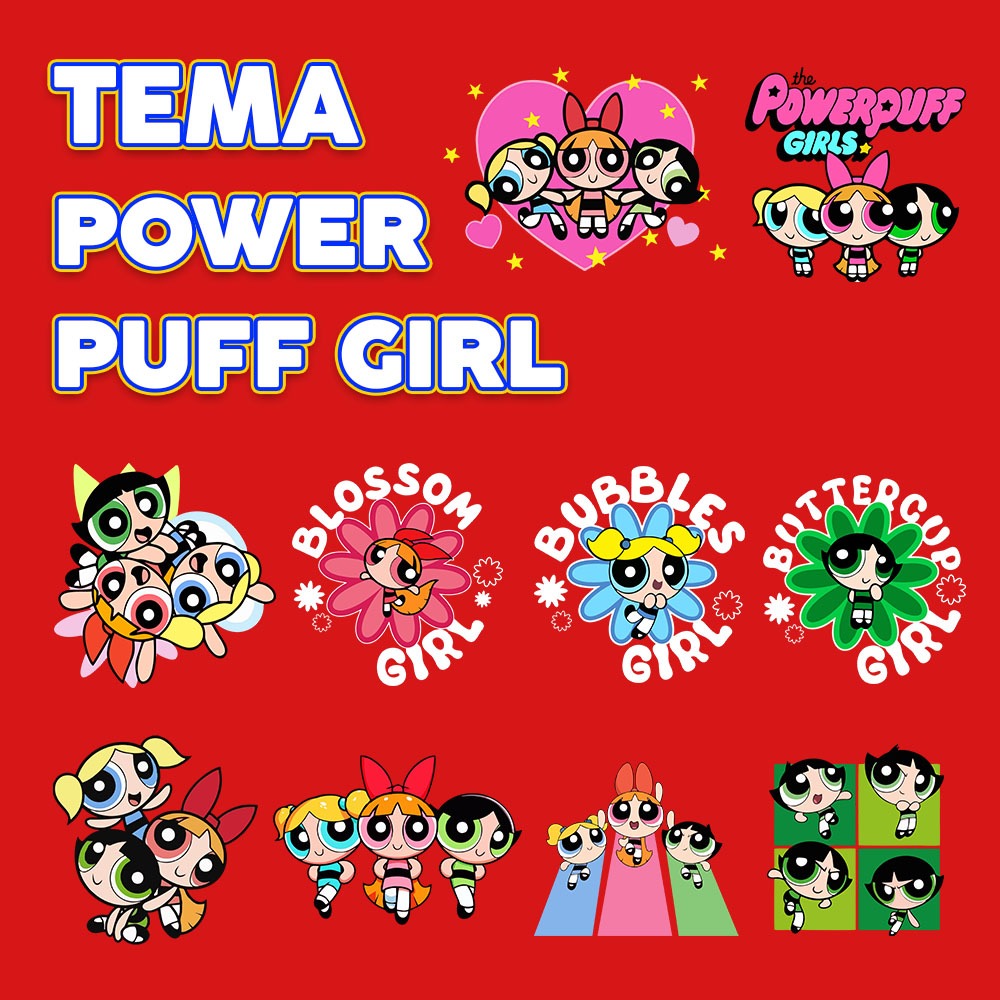 Powerpuff GIRL VOL.1 THEME UNIT สกรีนลายเหล็ก / IMMEDIATELY ใช้การพิมพ์ ...