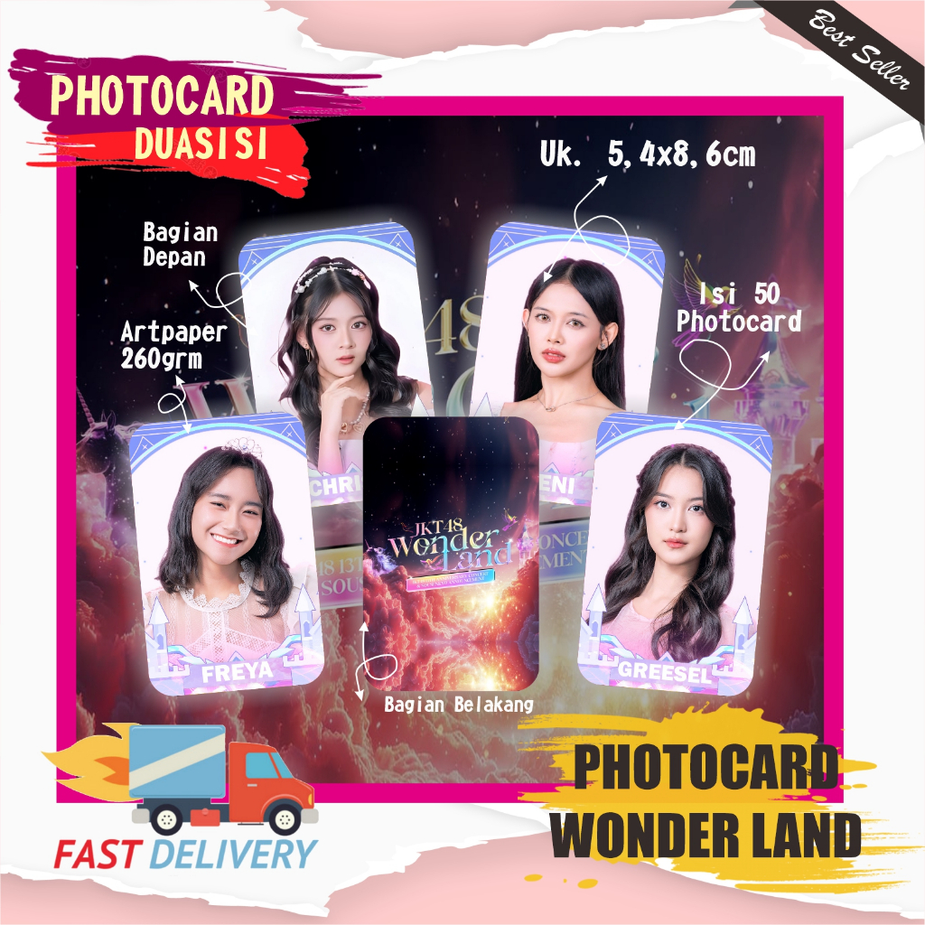 ขาย PHOTOCARD JKT48 Profile Edition Pict Member Wonder Land สองด้านบรรจุ 50 ชิ้น (Unofficial ...