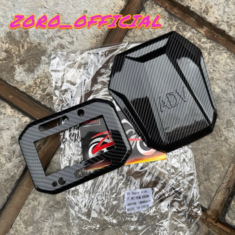 Carbon ADV 160 ฝาครอบถัง + Kilometer ADV 160 Carbon ZORO Speedometer ...