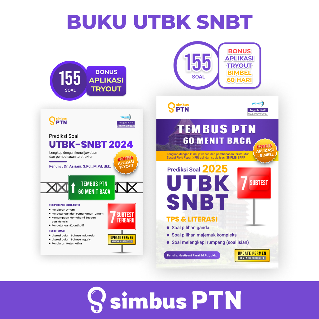 หนังสือทํานายคําถาม Simbus PTN UTBK - SNBT Update Translucent โดย PTN | Shopee Thailand